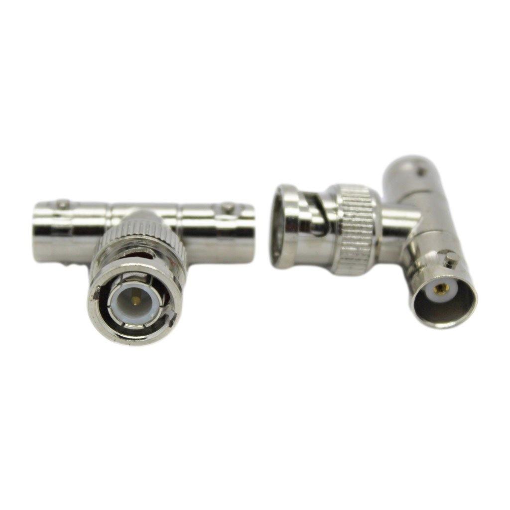 BNC (T) Piece Male to 2 x Female Connector (1pc) – CABLESmart