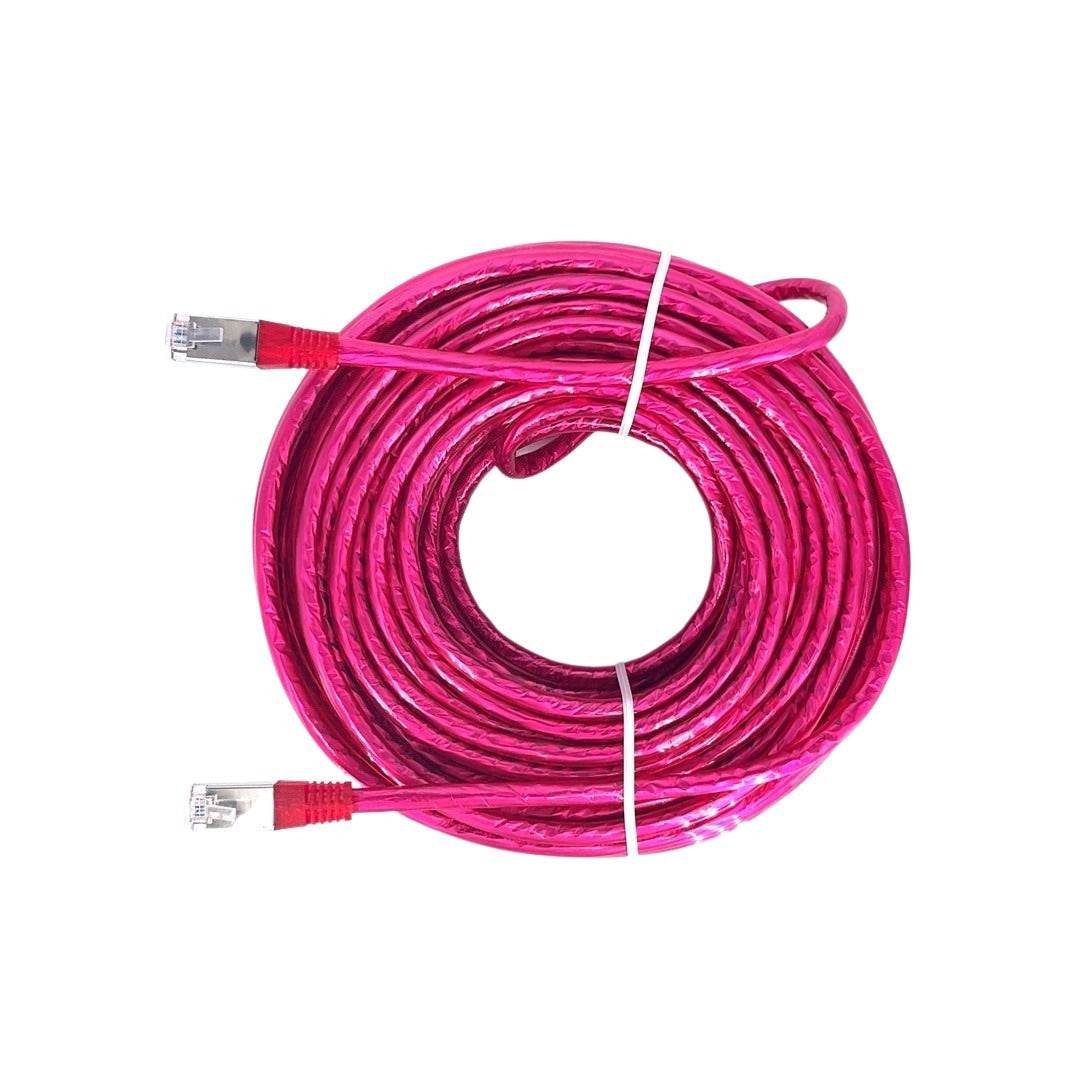Cat. 6e UTP Strand Cable [Transparent Red] (20m) – CABLESmart