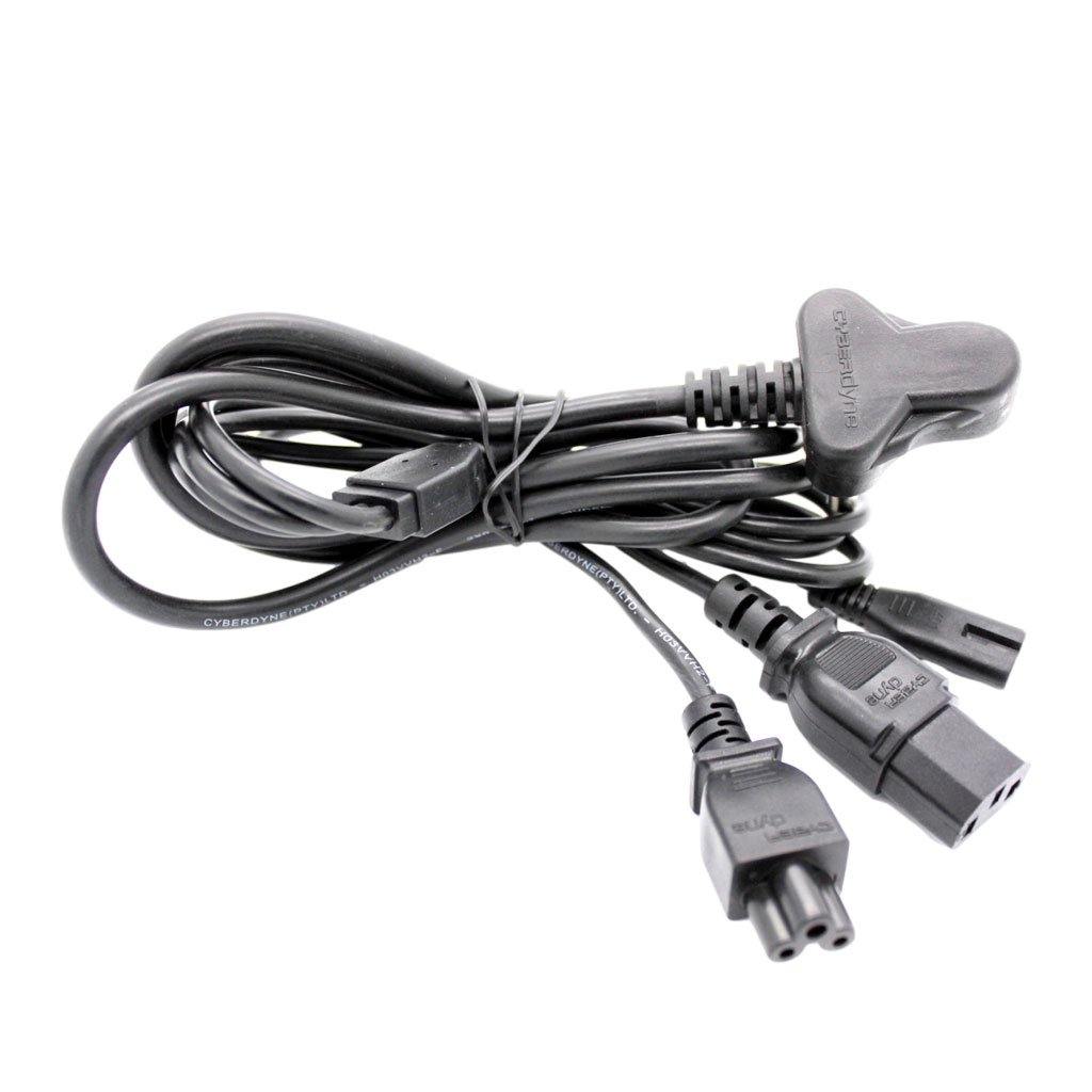 AC Power Cable (SA 3 Pin) to Figure 8 + Clover + IEC Female (1.8m ...