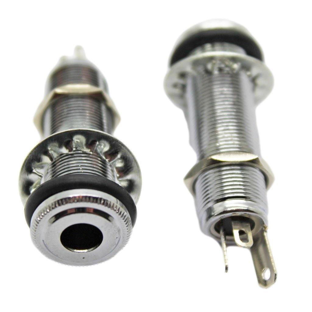 Guitar End Pin Output 6.35mm Stereo Female Connector (Flush Mount) (1p ...